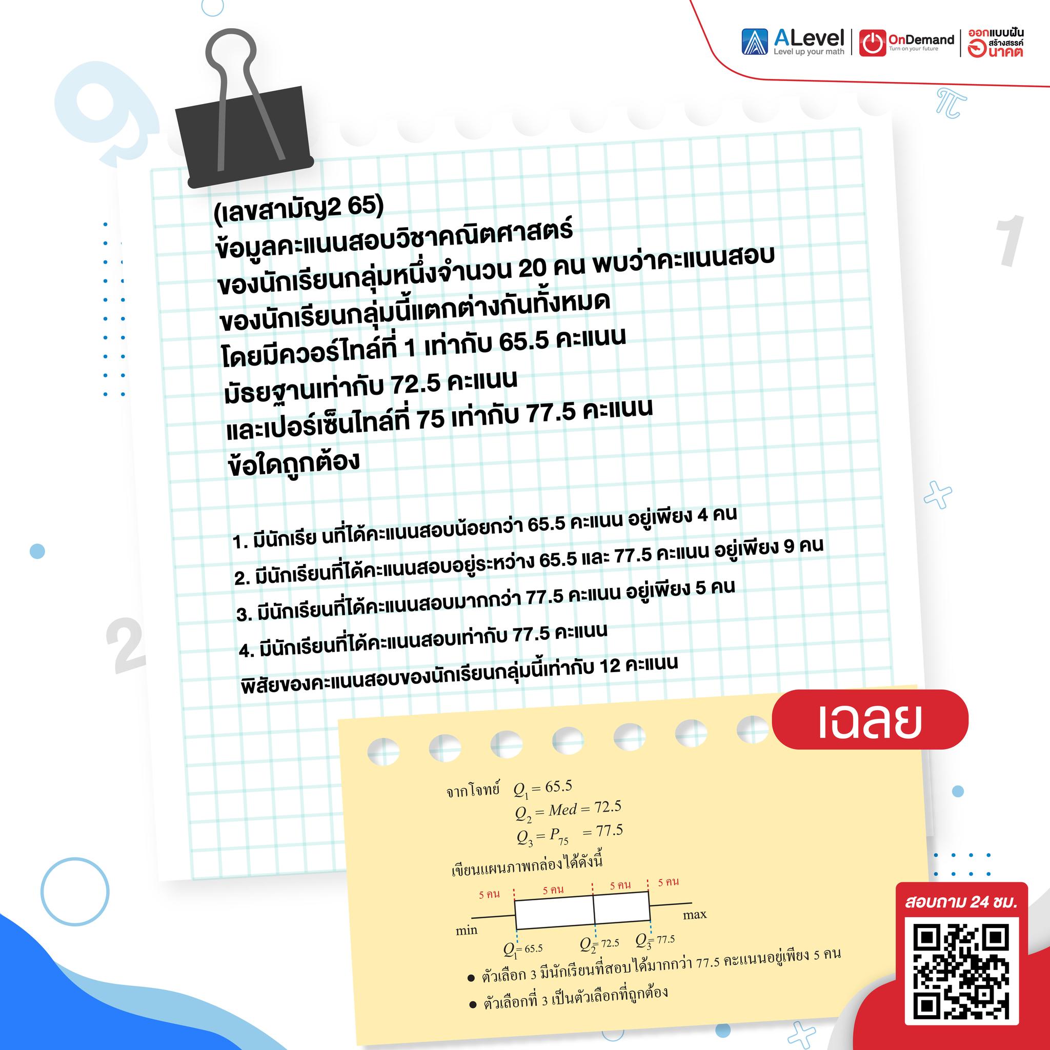 คณิต 2 A-Level ของสายศิลป์ ออกสอบเรื่องอะไร? ต่างกับ คณิต 1 A-Level แค่ไหน? - OnDemand